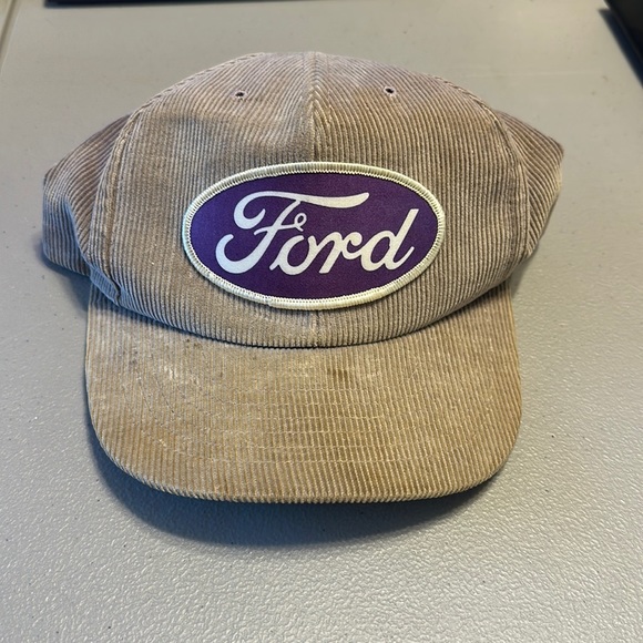 Accessories | Vintage Corduroy Ford Hat | Poshmark